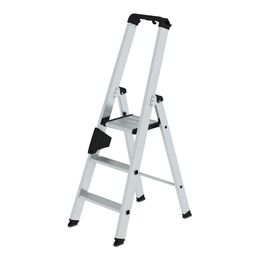 MUNK Aluminium-Stehleiter einseitig begehbar 1 x 3 Stufen (040103)
