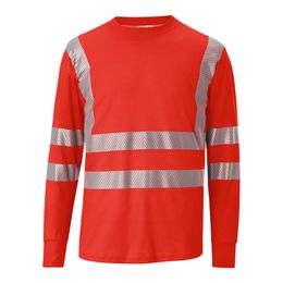 K&Uuml;BLER WORKWEAR K&uuml;bler Longsleeve REFLECTIQ PSA 2 warnrot Form 5045 Gr&ouml;&szlig;e L ; K&uuml;bler Workwear (5045 8227-54-L)
