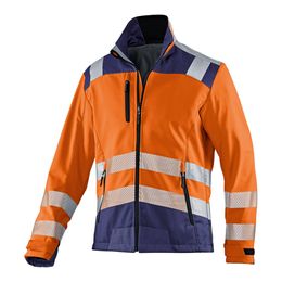 K&Uuml;BLER WORKWEAR K&uuml;bler Softshell Jacke REFLECTIQ PSA 2 warnorange/dunkelblau Form 1507 Gr&ouml;&szlig;e XS ; K&uuml;bler Workwear (1507 8427-3748-XS)