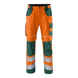 K&Uuml;BLER WORKWEAR K&uuml;bler Hose REFLECTIQ PSA 2 warnorange/moosgr&uuml;n Form 2207 Gr&ouml;&szlig;e 27K ; K&uuml;bler Workwear (2207 8340-3765-27K)