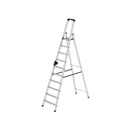MUNK Aluminium-Stehleiter einseitig begehbar 1 x 10 Stufen (040110)