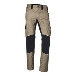 K&Uuml;BLER WORKWEAR Stretchhose ACTIVIQ sandbraun/schwarz Form 2850 Gr&ouml;&szlig;e 52 ; K&uuml;bler Workwear (2850 5231-2599-52)