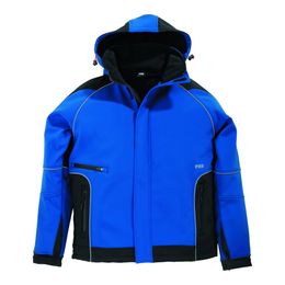 FHB WALTER Softshell-Jacke royal-schwarz Gr. XL (78518-3620-XL)