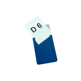 EICHNER Magnet-Sichttasche aus Hart-PVC DIN A6 hoch 114 x 154 x 3 mm blau (9218-02952-08)