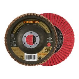 Rhodius TOPline JUMBO SPEED EXTENDED F&auml;cherschleifscheibe 115 x 22,23 mm K40 (208743)