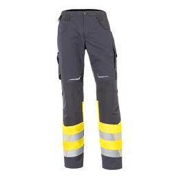 K&Uuml;BLER WORKWEAR K&uuml;bler Hose REFLECTIQ Klasse 1 warngelb/anthrazit Form 2208 Gr&ouml;&szlig;e 62 ; K&uuml;bler Workwear (2208 8340-3497-62)