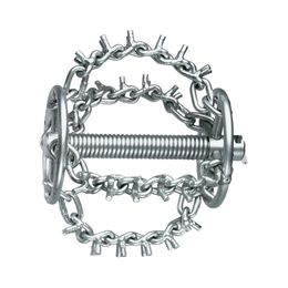 Rothenberger Kettenschleuderkopf mit Spikes, 4 Ketten und Ring, 22 mm (72286)
