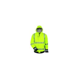 Elysee Warnschutz-Softshelljacke Lukas Gr. M orange/schwarz 100% PES ; FELDTMANN (23436-1)