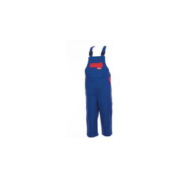 Planam Kinder-Latzhose kornblau/mittelrot 122/128 (0164122)