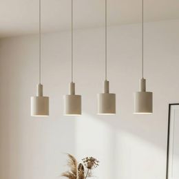 LINDBY H&auml;ngelampe Ovelia, beige, 4-flammig, Metall, E27