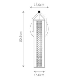 LED-Wandleuchte ESPADA, chrom poliert, &Oslash; 16 cm, Metall IP44