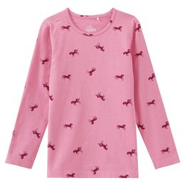 Topolino M&auml;dchen Langarmshirt mit Pferde-Prints