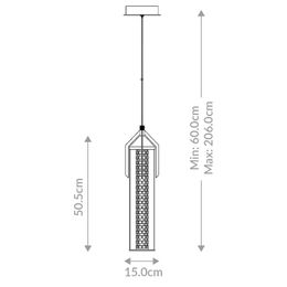 LED-H&auml;ngeleuchte ESPADA, chrom poliert, &Oslash; 15 cm, Metall/Glas