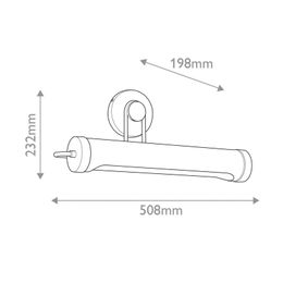 Wandleuchte WYNWOOD, bronze, Breite 51 cm, Metall, 2 x E27
