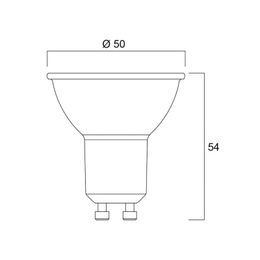 Sylvania LED-Reflektor GU10 5W 2.700K dimmbar 36&deg; 450 lm