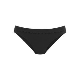 Lascana Bikini-Hose 'Scallop' schwarz Gr. 38