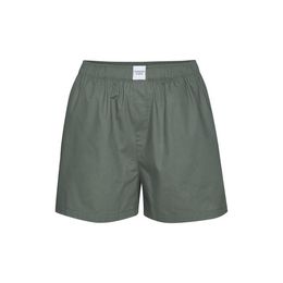 Copenhagen Studios Pyjamashorts gr&uuml;n Gr. 34 f&uuml;r Damen. Mit Patch. Loose Fit. Nachhaltig.