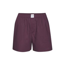 Copenhagen Studios Pyjamashorts rot Gr. 32 f&uuml;r Damen. Mit Patch. Loose Fit. Nachhaltig.