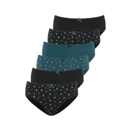 Petite Fleur Jazz-Pants Slips mehrfarbig Gr. 32/34 f&uuml;r Damen. Mit Schleife, Print. K&ouml;rpernah. Nachhaltig.