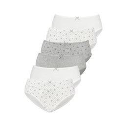 PETITE FLEUR BY LASCANA Jazz-Pants Slips mehrfarbig Gr. 40/42 f&uuml;r Damen. Mit Print, Schleife. K&ouml;rpernah. Nachhaltig.