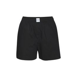 Copenhagen Studios Pyjamashorts schwarz Gr. 34 f&uuml;r Damen. Mit Patch. Loose Fit. Nachhaltig.