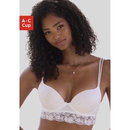 VIVANCE BY LASCANA Push-up-BH 'Anisa' wei&szlig; Gr. 70A. Vergr&ouml;&szlig;ert Optisch Die B&uuml;ste und mit B&uuml;gel