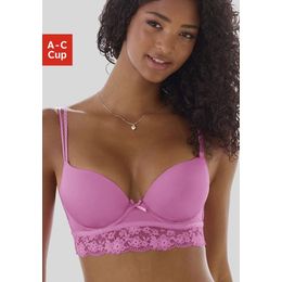 VIVANCE BY LASCANA Push-up-BH 'Anisa' pink Gr. 75B. Vergr&ouml;&szlig;ert Optisch Die B&uuml;ste und mit B&uuml;gel