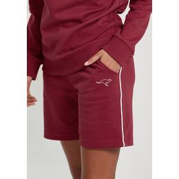 Kangaroos Bermudas rot Gr. 36/38 f&uuml;r Damen. Mit Logodruck. Bequem. Nachhaltig.