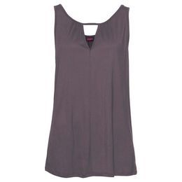 Buffalo Strandtop grau Gr. 36/38 f&uuml;r Damen. Mit V-Ausschnitt. Figurumspielend