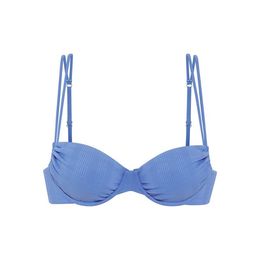 Copenhagen Studios B&uuml;gel-Bikini-Top 'Nela' blau Gr. 36 Cup C. Mit B&uuml;gel. Nachhaltig.
