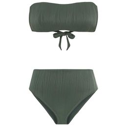 LSCN BY LASCANA Set: Bandeau-Bikini 'Egitura' gr&uuml;n Gr. 38 Cup A/B. Ohne B&uuml;gel Und Mit Seitlichen St&auml;bchen
