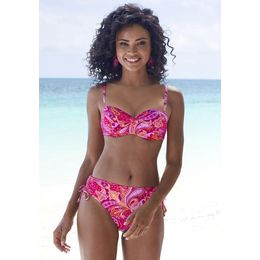 Vivance B&uuml;gel-Bandeau-Bikini-Top 'Pretty' pink Gr. 36 Cup A. Mit Seitlichen St&auml;bchen Und Mit B&uuml;gel. Nachhaltig.