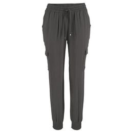 Lascana Schlupfhose 'f&uuml;r den Sommer aus leichter Viskose' beige Gr. 34 f&uuml;r Damen. Figurumspielend. Nachhaltig.
