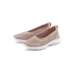 Lascana Sneaker Ballerinas 'Halbschuh, Slip-On-Sneaker,' pink Gr. 36 f&uuml;r Damen