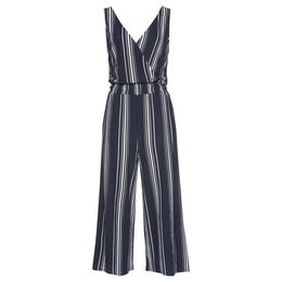 Lascana Culotte-Overall mehrfarbig Gr. 34 f&uuml;r Damen. Mit V-Ausschnitt. Figurumspielend
