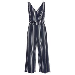 Lascana Culotte-Overall mehrfarbig Gr. 38 f&uuml;r Damen. Mit V-Ausschnitt. Figurumspielend
