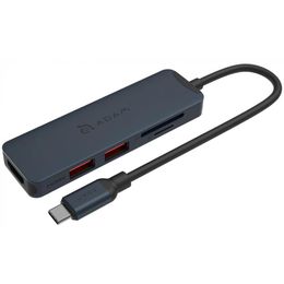 Adam Elements A05 Nachtblau USB-C 3.1 5in1 Hub HDMI,USB-A,SD,microSD