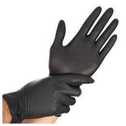 Hygostar Safe Light Nitrilhandschuhe schwarz puderfrei, VE 1000 St&uuml;ck 10/XL
