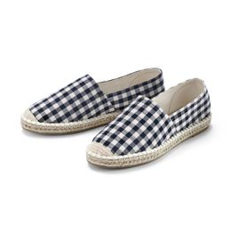 Tchibo - Espadrilles - Damen - Gr. 39 - dunkelblau/kariert