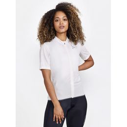 Craft Fahrradtrikot "Core Endur Lumen" in Wei&szlig; - 64% | Gr&ouml;&szlig;e S | Damen-outdoor-tops-shirts