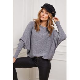 So Cachemire Pullover "Jackson" in Grau - 73% | Gr&ouml;&szlig;e M | Damen-pullover-cardigans