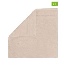 Egeria 3er-Set: Waschhandschuhe in Beige - 15% | Gr&ouml;&szlig;e 16x21 cm | Badtextilien