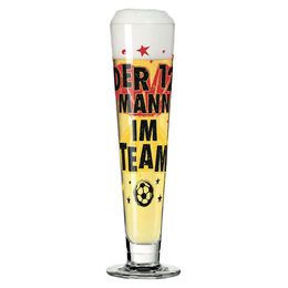 Ritzenhoff Bierglas "Fu&szlig;ball" in Schwarz/ Rot - 330 ml - 46% | Gedeckter-tisch