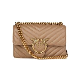 Pinko Leder-Umh&auml;ngetasche in Beige - (B)21 x (H)12 x (T)6 cm - 40% | Damen-taschen
