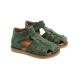 POM POM Leder-Halbsandalen in Gr&uuml;n - 66% | Gr&ouml;&szlig;e 25 | Babysandalen