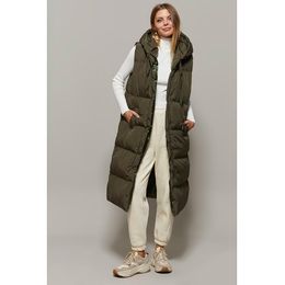 Cool and sexy Steppweste in Khaki - 72% | Gr&ouml;&szlig;e M | Damenjacken