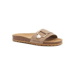 billowy Leder-Pantoletten in Beige - 59% | Gr&ouml;&szlig;e 39 | Damen-pantoletten