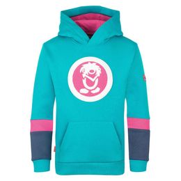 Trollkids Hoddie "Troll" in T&uuml;rkis - 42% | Gr&ouml;&szlig;e 140 | Kinder-sweatshirts-jacken