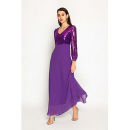 ASSUILI Kleid in Lila - 70% | Gr&ouml;&szlig;e 38 | Damen-kleider