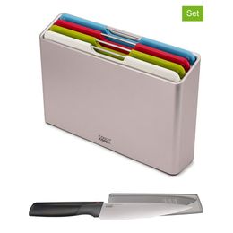 Joseph Joseph JosephJoseph 6tlg. Schneidebrett-Set "Folio" in Silber/ Bunt - 36% | Kuechenhelfer